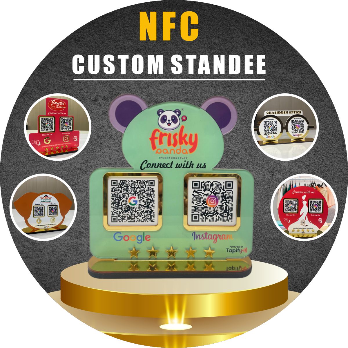 Custom Shape Standees – Tapify