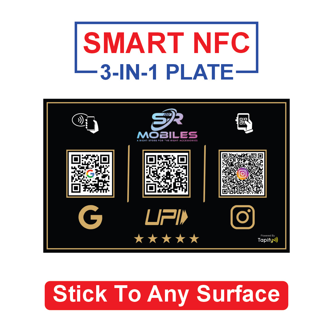 Tapify Smart NFC Stickable Plate | NFC Enabled | Order Now!