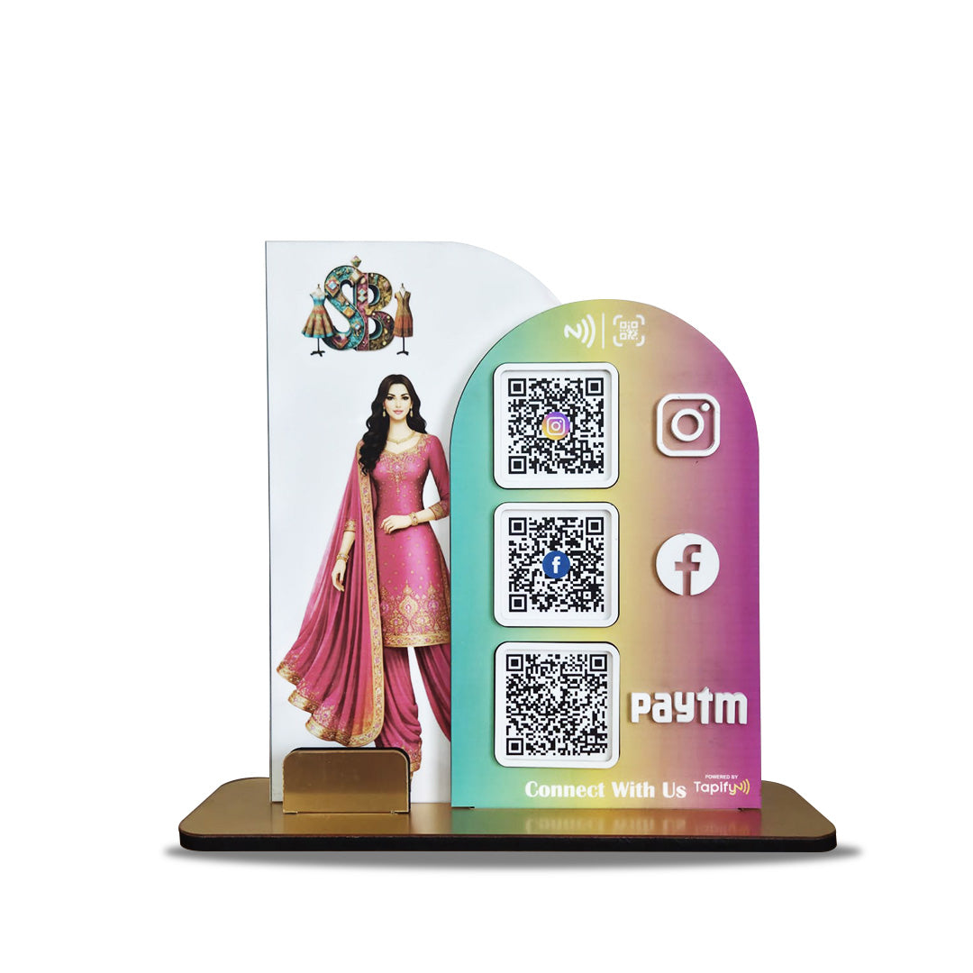 Tapify - Premium Arch Shaped Smart NFC 3-in-1 in Cutout ( With card ...