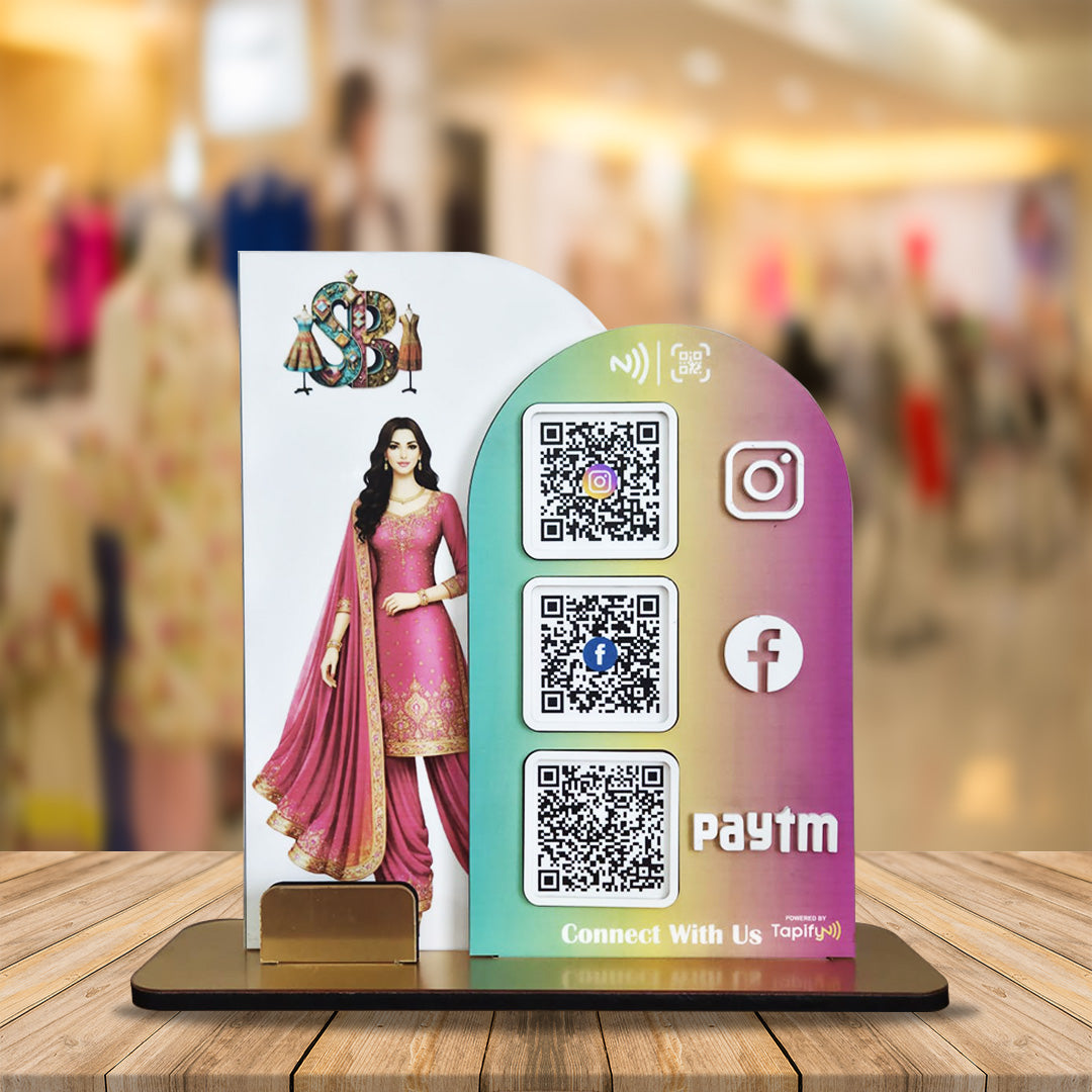 Tapify - Premium Arch Shaped Smart NFC 3-in-1 in Cutout ( With card ...